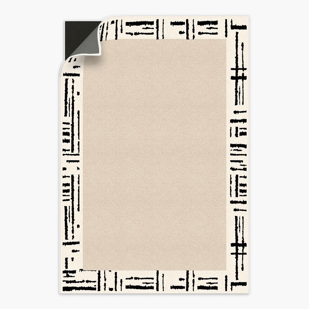 Blank Space Khaki Beige Washable Rug – MerciRugs