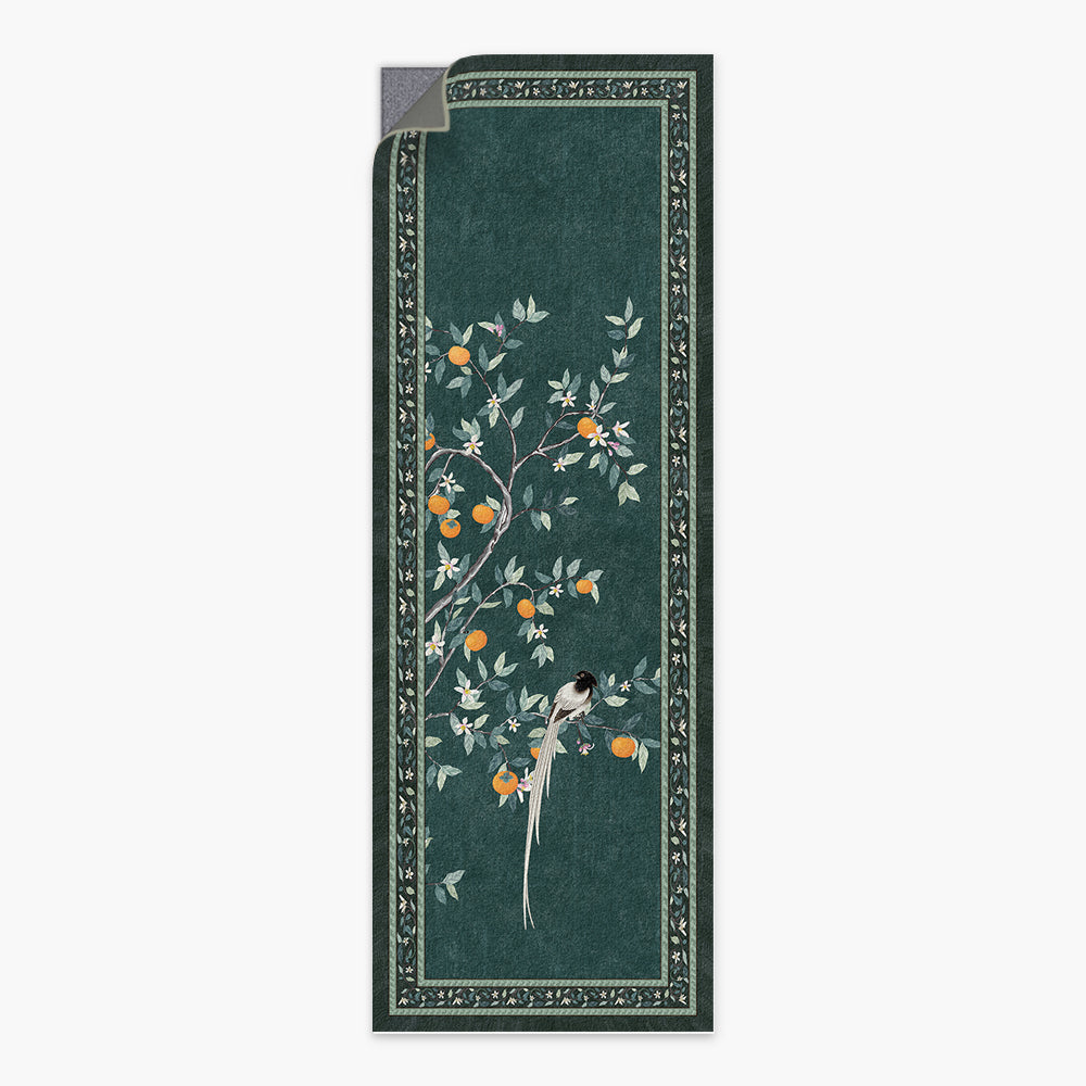 Persimmon Blessing Midnight Emerald Washable Rug – MerciRugs